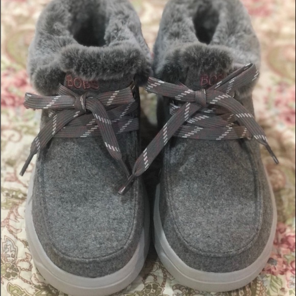 BOBS from Skechers | Shoes | Bobs From Skechers Gray Ankle Booties ...